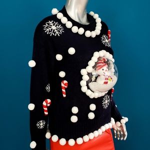 Forever 21 | Sweaters | Forever 2 3d Snow Globe Snowman Sweater Nwt ...